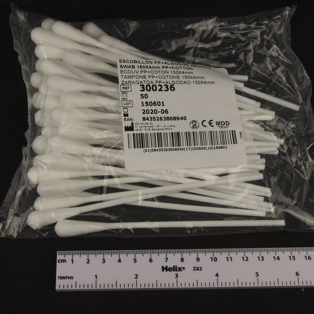 150mm Swab Extra Large Cotton Tip Polypropylene (PP) Shaft Sterile ...
