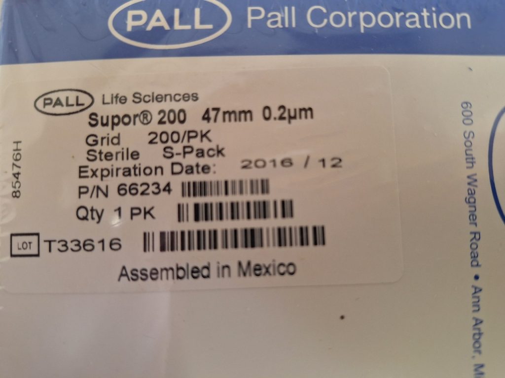 Pall Supor® 200 47mm 0.2µ Membrane Supor 200 Membrane